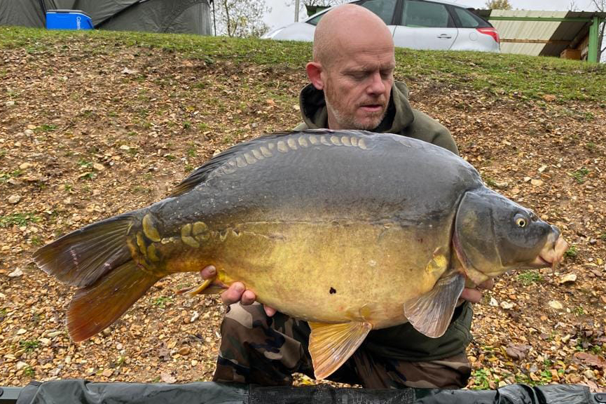 Carp Lake Close to Calais at Cerises with Angling Lines